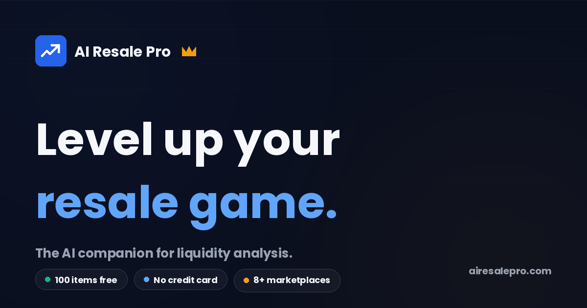 AI Resale Pro — Level up your resale game